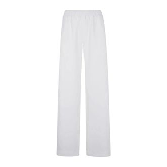 Mark Kenly Domino Tan Pantalon Palazzo Jambes Larges - Femme - Pantalons - Blanc - Taille: 40 FR