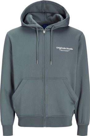 Jack & Jones Herren Jorvesterbro Sweat Zip Hood Noos Pls, Stormy Weather,4XL