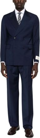 Manuel Ritz Homme, Costumes, Bleu, Taille: L Costume crois&eacute;