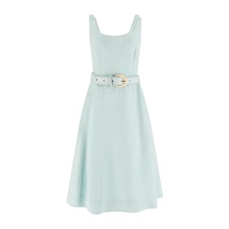 Marciano Femme, Robes, Bleu, Taille: 38 FR Jane SL Robe Mi-longue Ceintur&eacute;e
