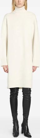 Toteme robe en maille nervurée à col roulé - Tons neutres