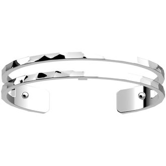 Les Georgettes Manchette Pure martel&eacute;e 8MM Finition argent&eacute;e