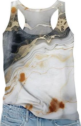 Generic Debardeur Femme Chic et &eacute;l&eacute;gant R&eacute;tro Chemisier sans Manche D&eacute;bardeur Crop Top Ete Haut Chic et Elegant Caraco Vetement Femme Ete Veste Tee Shirt sans