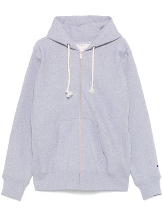 Champion hoodie &agrave; logo brod&eacute; - Gris