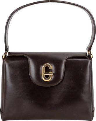 Gucci Crossbody Bags - Gucci Brown Leather Turnlock Handbag - Gr. unisize - in Braun - f&uuml;r Damen