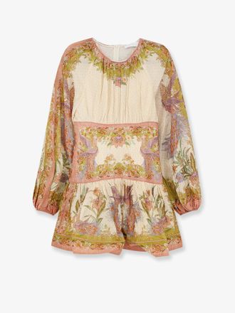 Zimmermann Indra mini dress in cotton and silk - ZIMMERMANN - gender_Woman