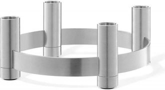 Zack 40705 LUMES Kerzenhalter, Edelstahl matt, 8.5 x 21.0 x cm