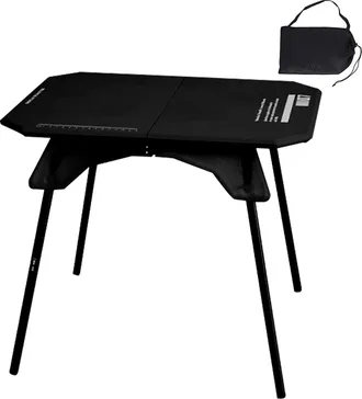 Generic Klapptisch zum Wandern - Leichter Klapptisch f&uuml;r Picknick, tragbarer Reisetisch f&uuml;r den Strand, h&ouml;henverstellbarer Klapptisch f&uuml;r den Au&szlig;enbereich