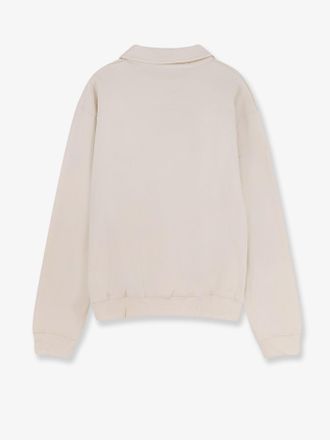 Woodbird Mens Organic Cotton Half-Zip Sweatshirt White Sweatshirts Sweater
