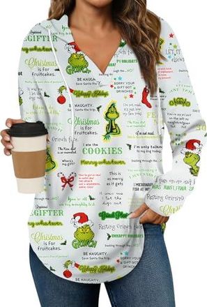 Generic Le Grinch Sweat A Capuche Femme Vêtements Sweet Noel Vetement Pyjama Christmas Oversize Pulls Noël Polaire 2025 Chaud Costume Hiver The Deguisement Pu