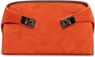 Ferragamo Femme, Sacs, Orange, Taille: ONE Size Mini Sac Bandouli&egrave;re Hug