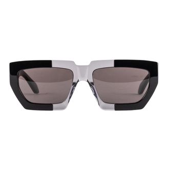 Alaia Oversized Zweifarbige Sonnenbrille - - Accessories - Damen - Schwarzk - ONE SIZE