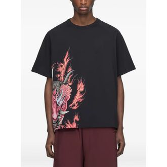 adidas Graphic-Printed Cotton T-Shirt - Black
