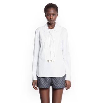 Gucci Cotton Poplin Horsebit Shirt