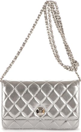 Chanel Crossbody Bags - Classic Wallet on Chain - Gr. unisize - in Silber - f&uuml;r Damen
