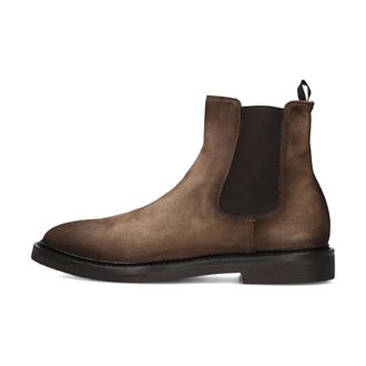 Officine Creative Flexi 204 Braun Wildleder Chelsea Stiefel - - Shoes - Herren - Braun - 43 1/2 EU