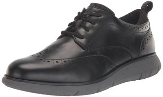 Nunn Bush Herren Stance Wingtip Brogue Detail Lightweight Comfortable Lace Up Oxford, Schwarz, 43 EU