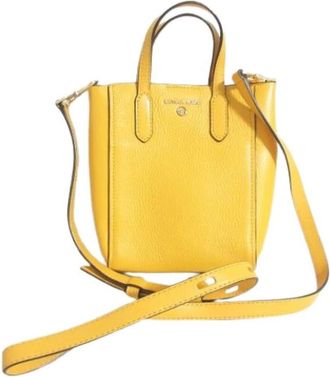 Michael Kors Pre-owned Sac &agrave; main mini cuir 2 fa&ccedil;ons - Femme - Pre-owned - Jaune - Taille: ONE Size
