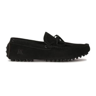 Kazar Herren-Wildledermokassins auf einer profilierten Sohle - - Shoes - Herren - Schwarzk - 45 EU