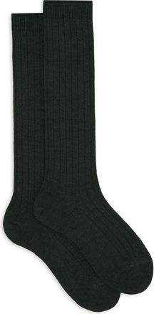 Gallo Gallo, Femme, Sous-v&ecirc;tements, Vert, Taille: ONE Size Longues Chaussettes en Laine C&ocirc;tel&eacute;es