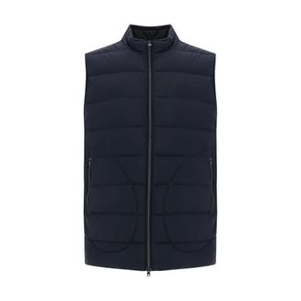 Herno Homme, Vestes, Noir, Taille: XL Quilted Sleeveless Jacket
