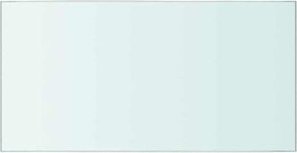 tidyard Regalboden Glas Transparent 40x20 cm, Sicherheitsglas Regal Glasregal Badablage f&uuml;r Kosmetik Handt&uuml;cher Duschgel243814