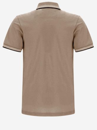 HUGO BOSS Mens Polo Shirt Stretch Cotton Beige T-shirts And Polos