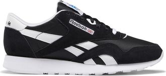 Reebok Damen Classic Nylon Sneaker,Cblack Ftwwht Ftwwht,40 EU