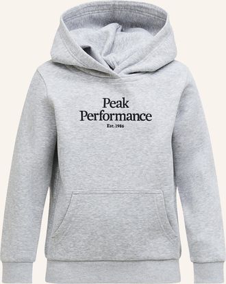 Peak Performance Jr Original Hood Kapuzensweatshirt grau