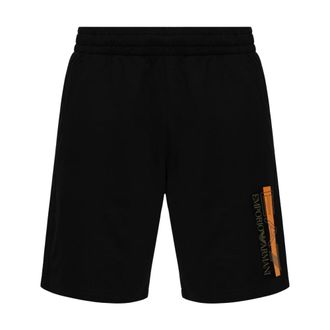 Emporio Armani Shorts de surv&ecirc;tement avec logo imprim&eacute; - Homme - Sport - Noir - Taille: M