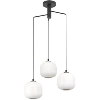 Eglo [NEUWERTIG] Eglo Mantunalle Hängeleuchte Pendelleuchte Lampe ø 62 Cm Schwarz Weiß Leuchte B-Ware