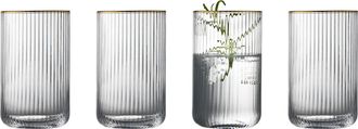 Lyngby Glas Palermo Gold Highball 50 cl 4 Stck