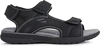 Geox Homme U Spherica Ec5 A Sandales, Black, 45 EU