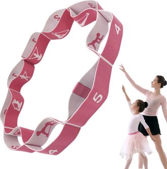 Generic Stretchband f&uuml;r Training, Beine k&ouml;rperliche Stretcher mit Schlaufen - Fitness-Trainingsband, Widerstand f&uuml;r Gymnastik Pilates Heimtraining