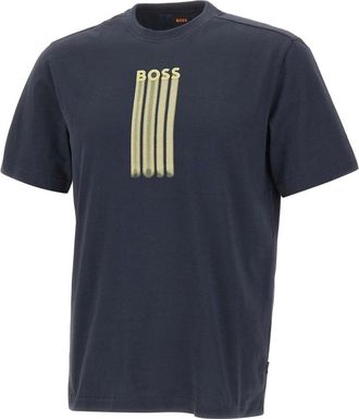 HUGO BOSS Homme, Tops, Bleu, Taille: XL Te-Bass T-shirt