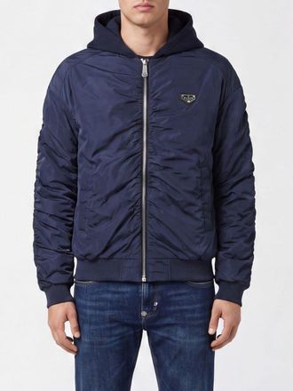 Philipp Plein Coupe-vent en polyester avec capuche et fermeture zipp&eacute;e