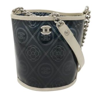 Chanel Pre-owned Sac seau bandouli&egrave;re 2-en-1 en cuir Cam&eacute;lia - Femme - Pre-owned - Noir - Taille: ONE Size