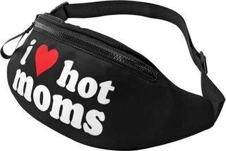 Generic I Love Les Mamans Sexy Sacs Banane R&eacute;glable Sac De Voyage Unisexe Poche Poitrine Pour V&eacute;lo &Agrave; Dos Vacances Sports 14X35Cm