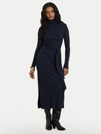 Lauren Ralph Lauren Strickkleid 200980028008 Dunkelblau Slim Fit