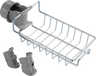 WENKO Maximex Duschablage Edelstahl, montierbar ohne bohren an die Duschstange, 23 x 7 x 10,5 cm