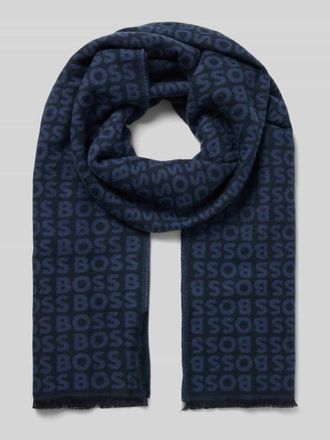 HUGO BOSS Schal mit Logo-Jacquardstruktur