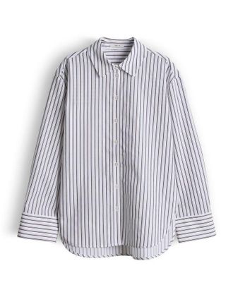 OPUS Langarmbluse FAPO aus nachhaltigem Tencel Mix Weite Passform, gerader Schnitt, Hemdblusenkragen