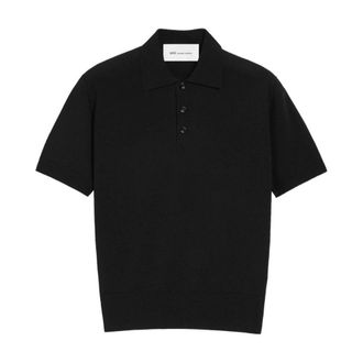Ami Kurzarm-Strickpoloshirt - - Tops - Herren - Schwarzk - L