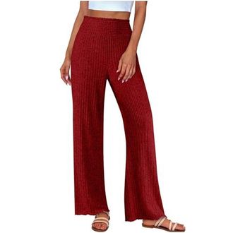Generico Pantalons De Jogging Femmes Taille Haute Pantalon Long Jambe Large Sport Pantalon Avec Poches &Eacute;l&eacute;gantes Confortable Athl&eacute;tique Pantalon De Surv&ecirc;tement