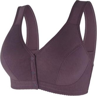 Generic Fitness pour femme avec boucle avant lisse, coton fin et doux, grande taille, sans, doux et agr&eacute;able pour la peau, confortable, lilas, 38