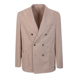 Dell'Oglio Homme, Vestes, Beige, Taille: L Blazer Crois&eacute;