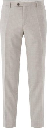 CG - Club of Gents Festliche Anzughose aus Schurwolle mit Struktur, Slim Fit in