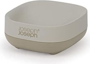Joseph Joseph Slim- Kompakter, platzsparender Seifenhalter für das Badezimmer, rutschfester Boden - matte Oberfläche, Beige, Compact