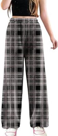 Generic Hanraz Y2k Pantalon de pyjama &agrave; carreaux pour femme - V&ecirc;tement de nuit pour lautomne et lhiver - Unisexe - Confortable - Pantalon de pyjama d&eacute;contract