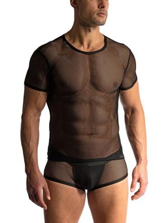 MANstore T-Shirt M2424 Casual Tee trendiges Meshgewebe - angenehm weich - aufregend und sinnlich